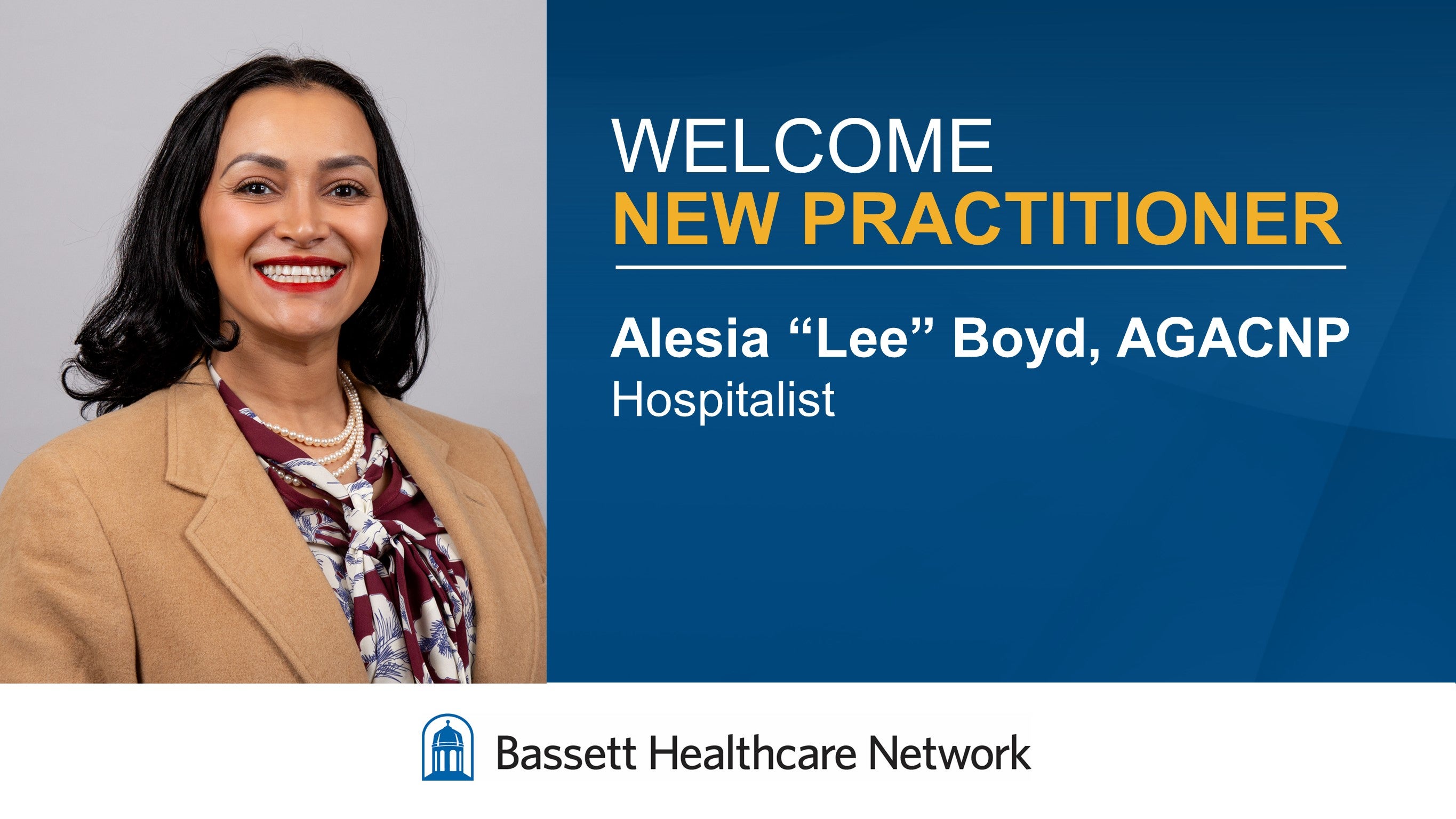Alesia "Lee" Boyd, AGACNP | Bassett Healthcare Network